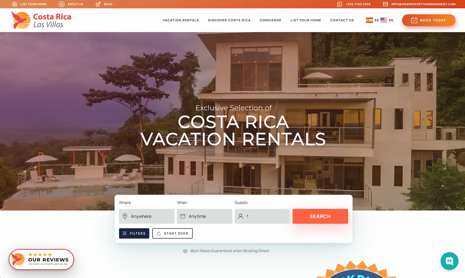Guest Dashboard - Costa Rica Las Villas Guest Dashboard - Costa Rica Las Villas